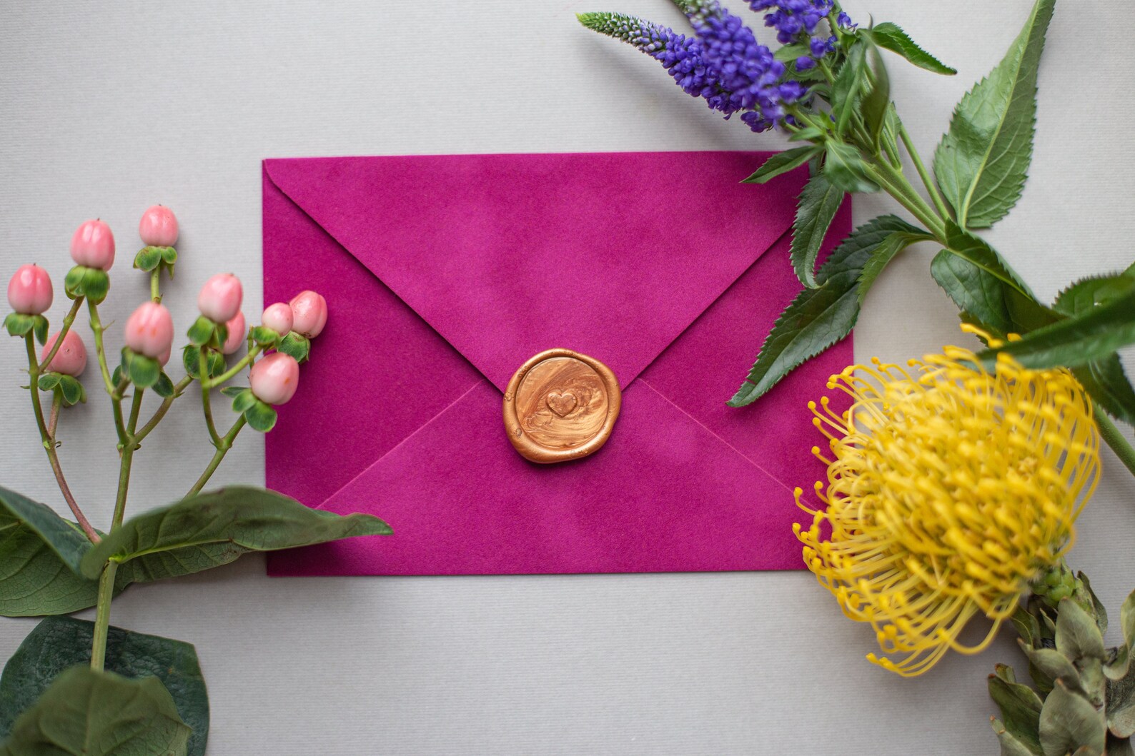 Exclusive Fuchsia Pink Velvet Envelopes C6 - Etsy