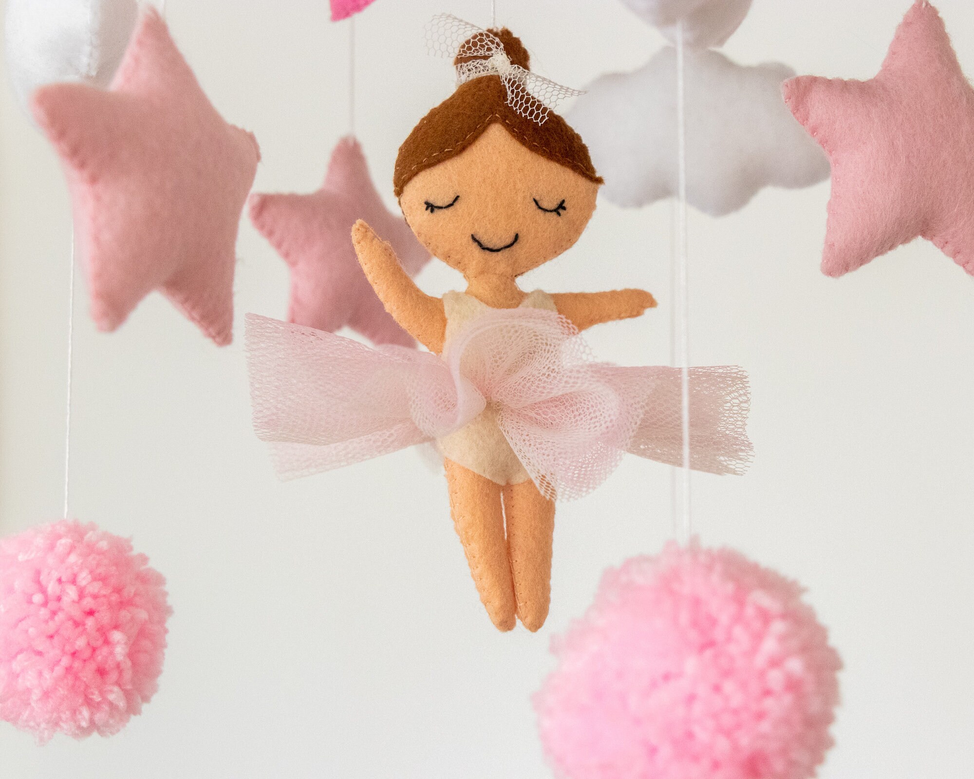 Girl Baby Mobile Ballerina Rainbow Crib Mobile Baby Room - Etsy