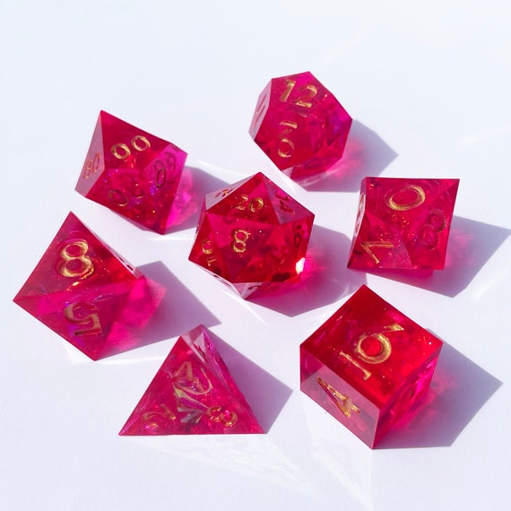 Fey Ancestry Dice Set Iridescent Pink Dice RPG Dnd D&D - Etsy
