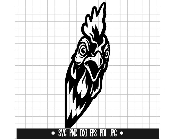 Angry Chicken Svg, Angry Chicken Png, Angry Chicken Dxf, Hen Png, Hen ...