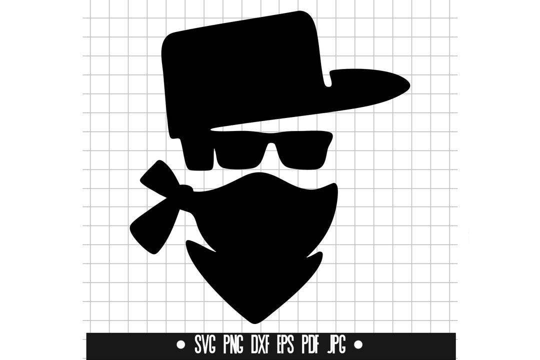 Bandit SVG, Bandit DXF, Bandit PNG, Bandit Cut File, Clipart, Digital ...