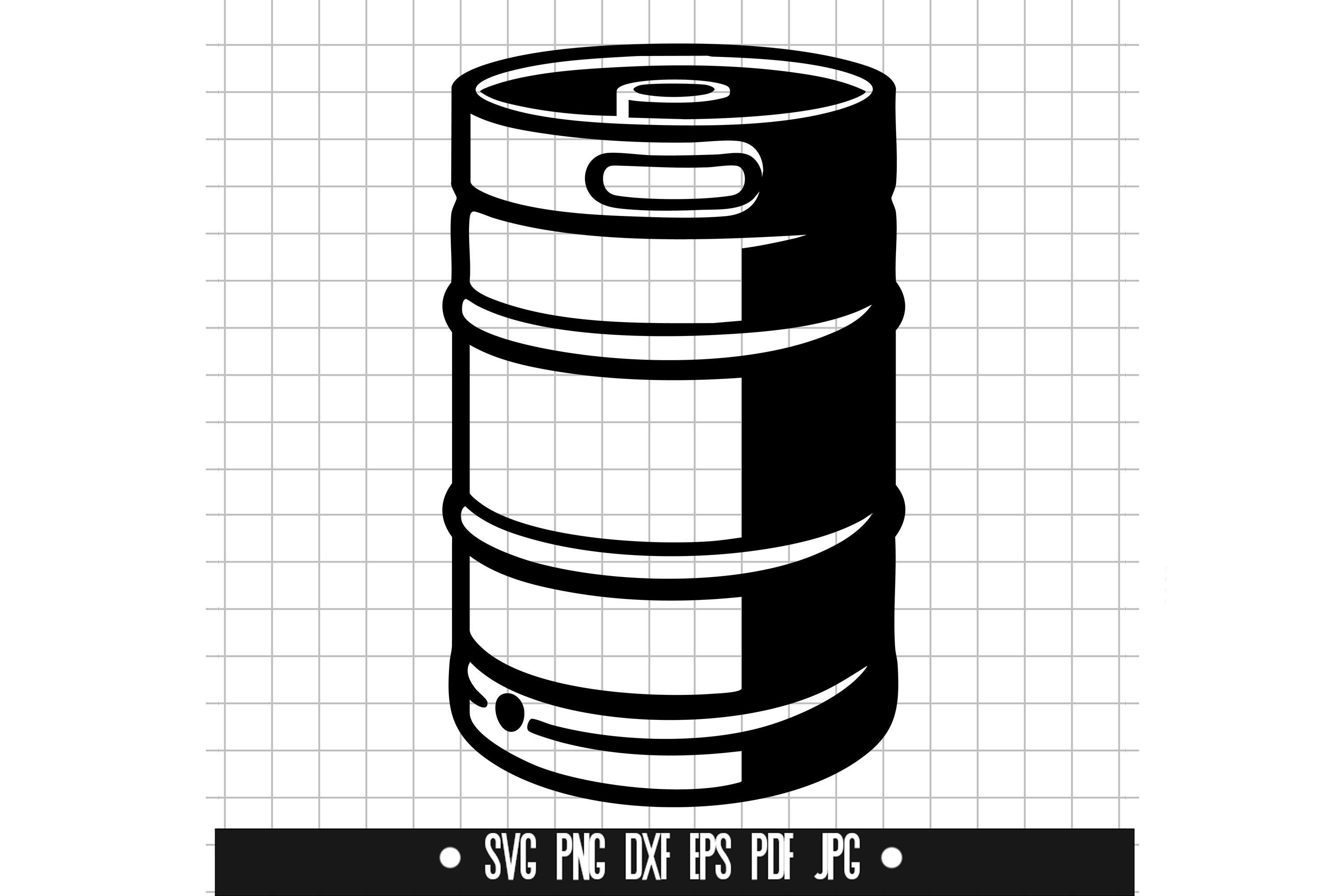 Beer Keg SVG, Beer Keg DXF, Beer Keg PNG, Keg Cut File, Clipart ...
