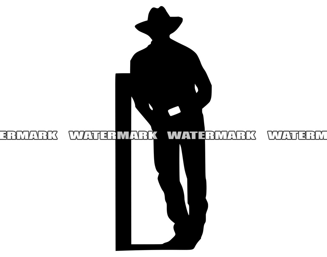 Cowboy SVG, Cowboy Cut File, Cowboy DXF, Cowboy PNG, Cowboy Clipart ...