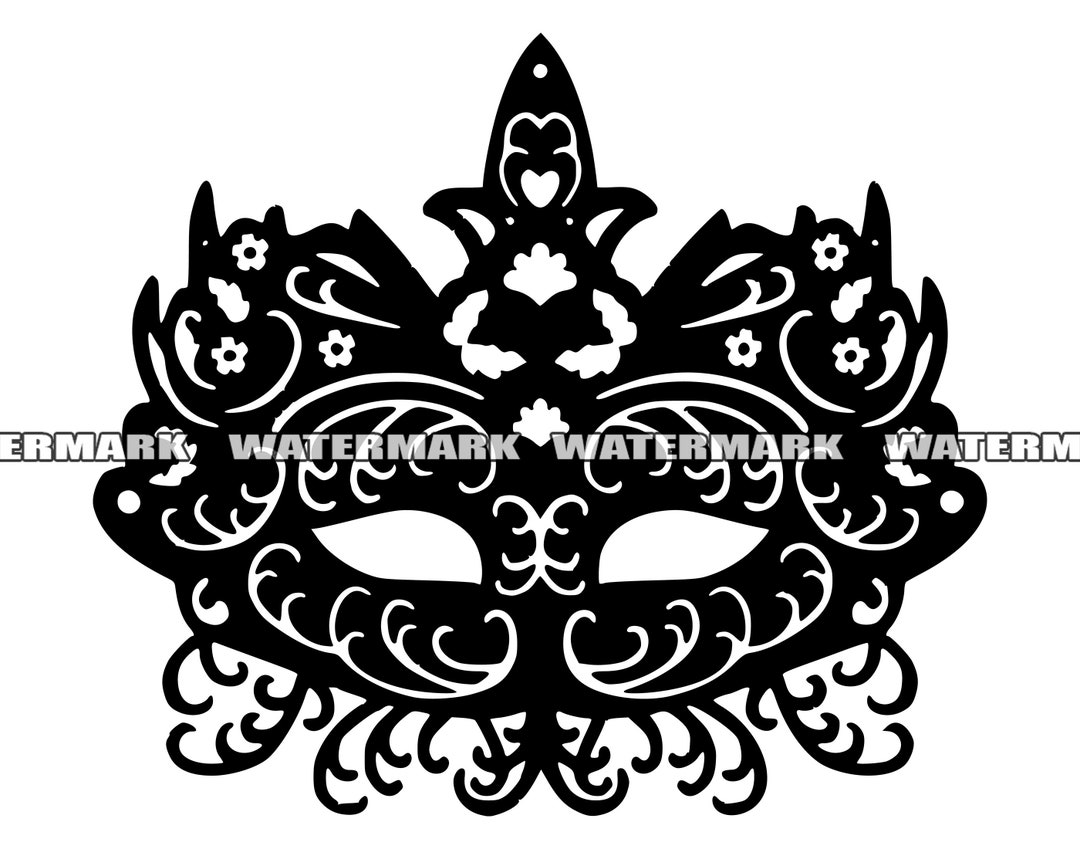 Mask Svg Mask Cut File Mask Dxf Mask Png Mask Clipart Mask Silhouette Mask Cricut Etsy