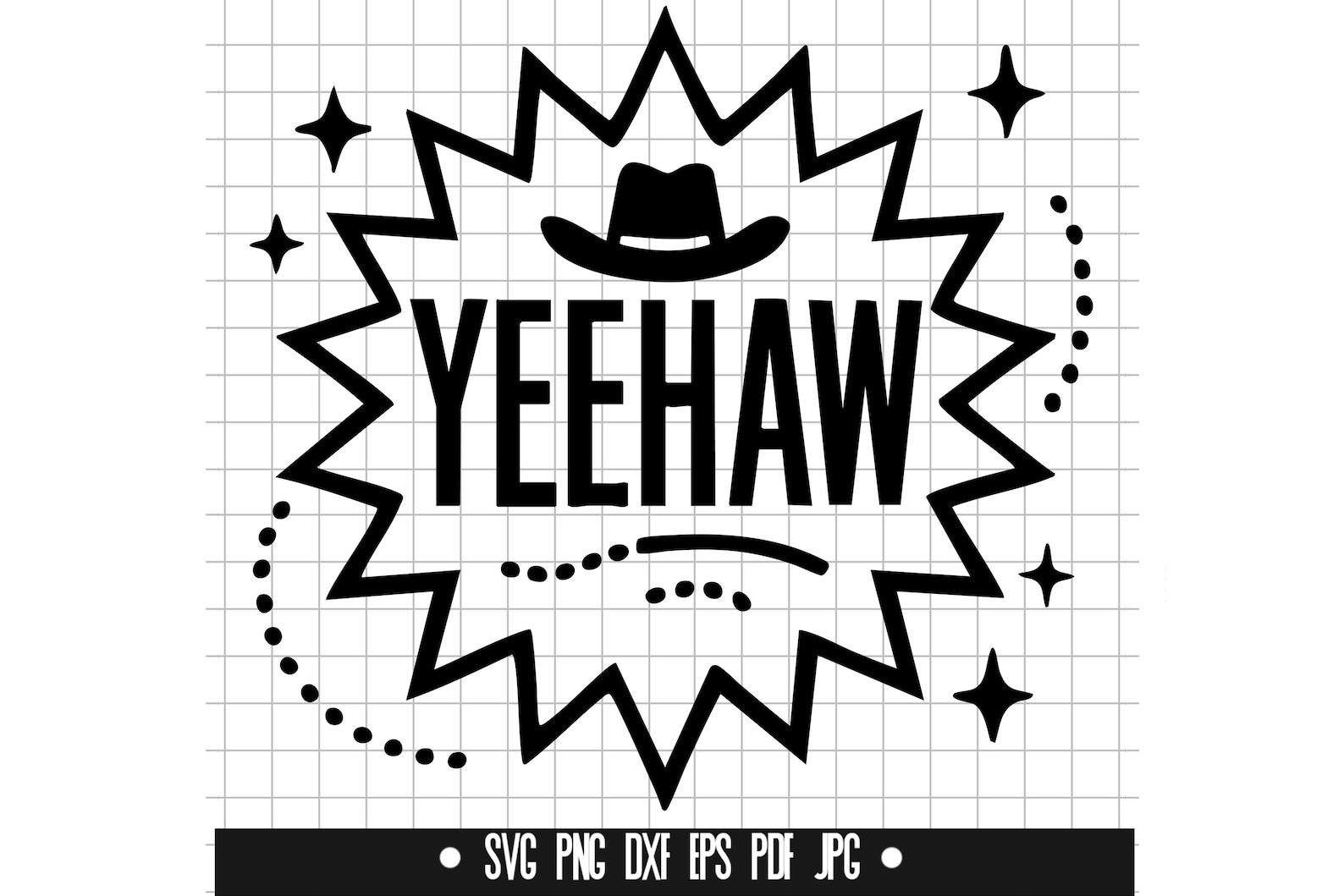 Yeehaw Svg, Comic Svg, Country Svg, Cowboy Svg, Rodeo Svg, Bold Svg ...