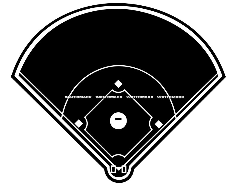 Baseball Field SVG Baseball Diamond SVG Softball Field SVG - Etsy