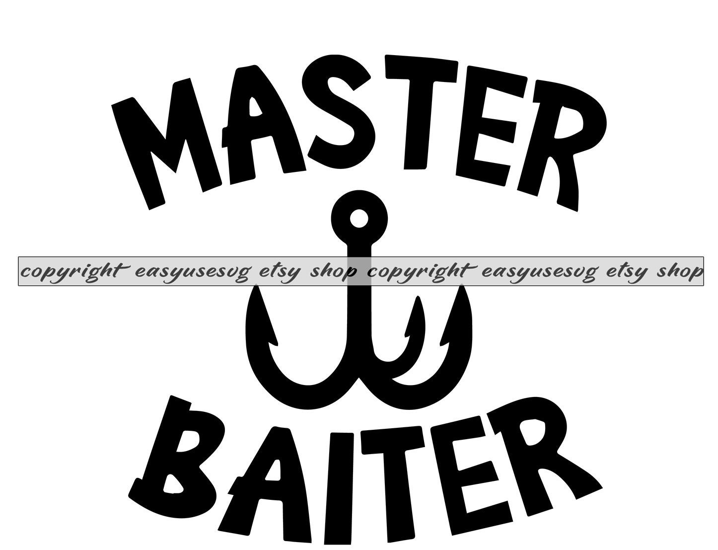 Master Baiter SVG Fishing Pole Fish Baiter Master Hook Father | Etsy