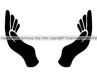 Open Hands Svg - Etsy UK