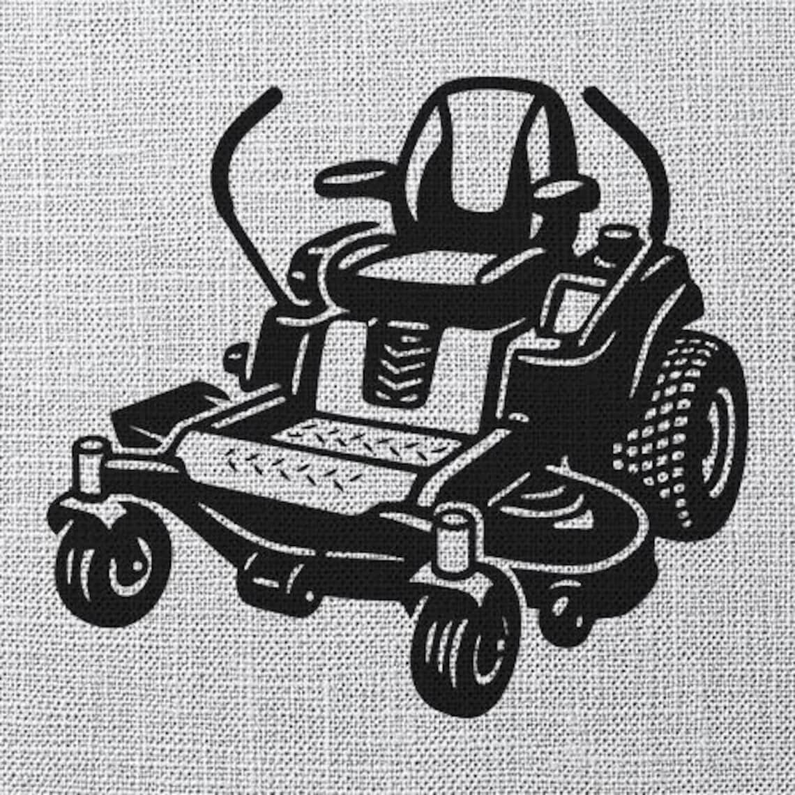 Lawn Mower SVG, Zero Turn DXF, Mower PNG, Garden Cut File, Clipart ...