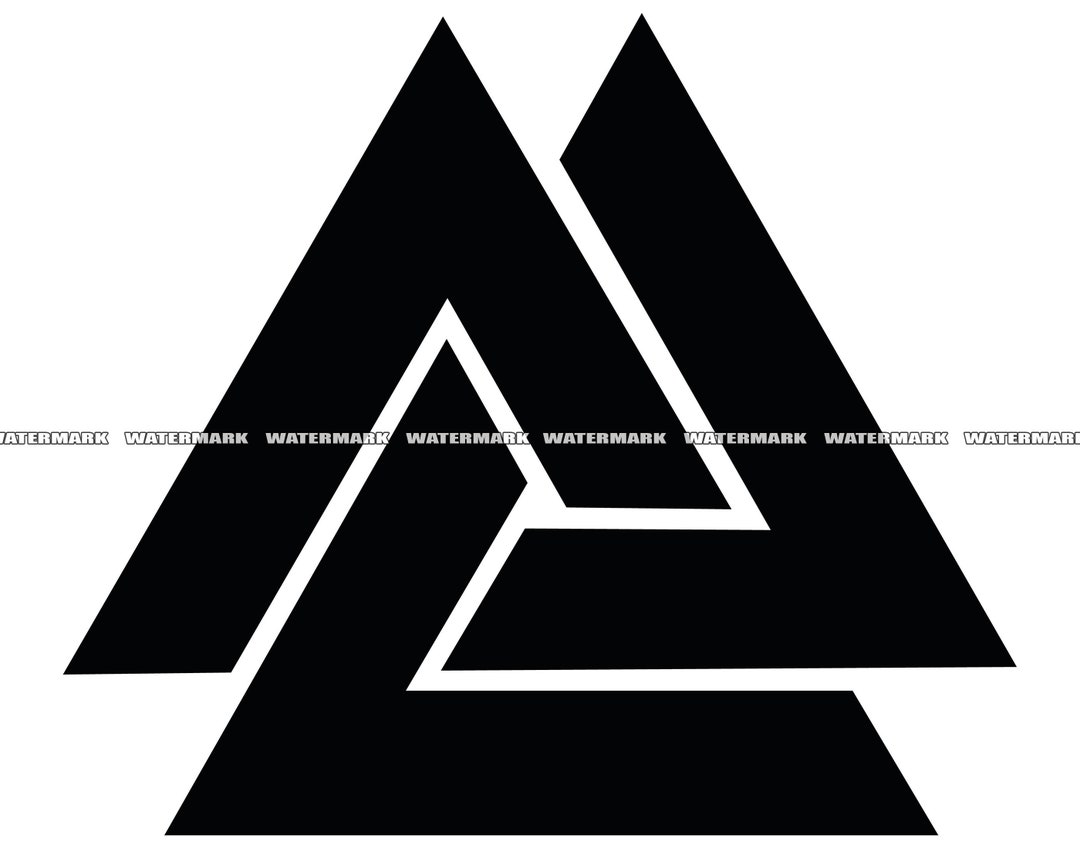 Valknut SVG 1 Valknut Cut File Valknut DXF Valknut PNG - Etsy España