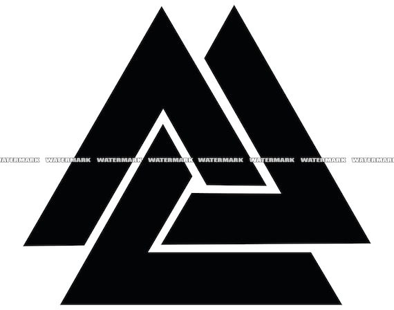 Valknut SVG 1 Valknut Cut File Valknut DXF Valknut PNG - Etsy España