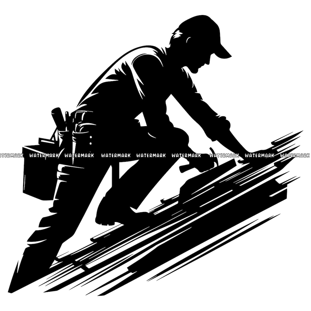 Roofer SVG, Roofer DXF, Roofer PNG, Roofer Cut File, Roofer Clipart ...