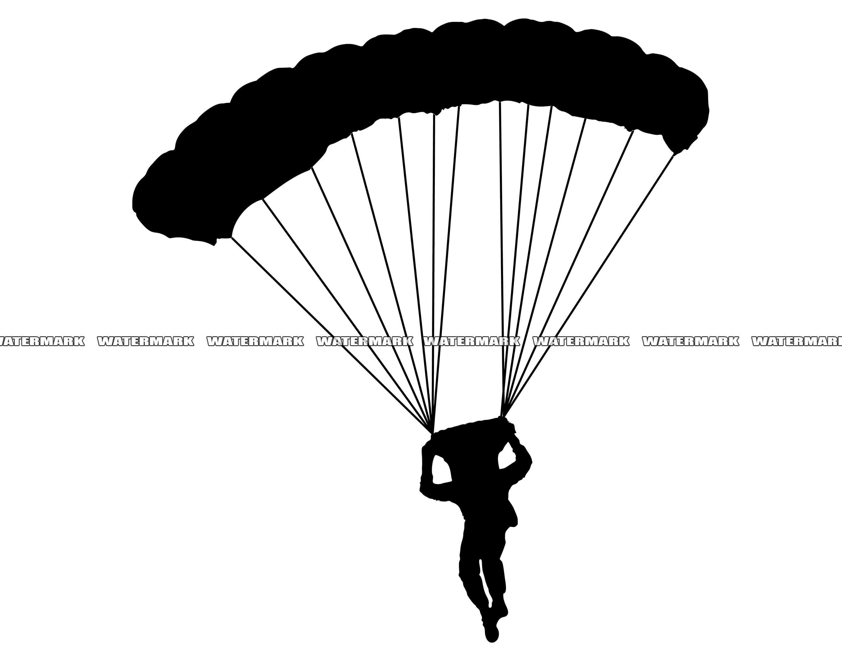 Parachute SVG 1 Parachute Cut File Parachute DXF - Etsy