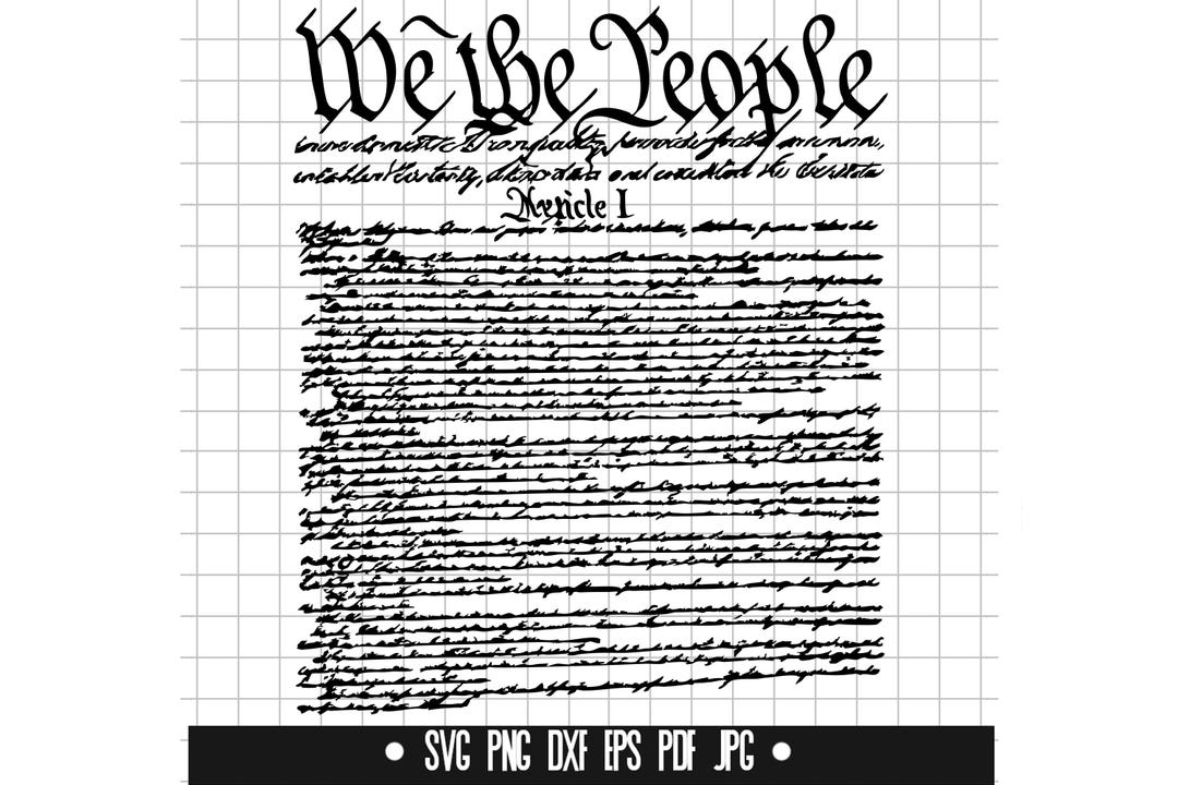 We the People Svg, Constitution Svg, American Svg, USA Svg, Founding ...