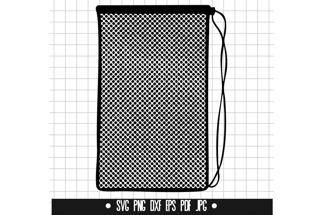 Mesh Bag SVG, Mesh Bag DXF, Mesh Bag PNG, Mesh Bag Cut File, Clipart ...