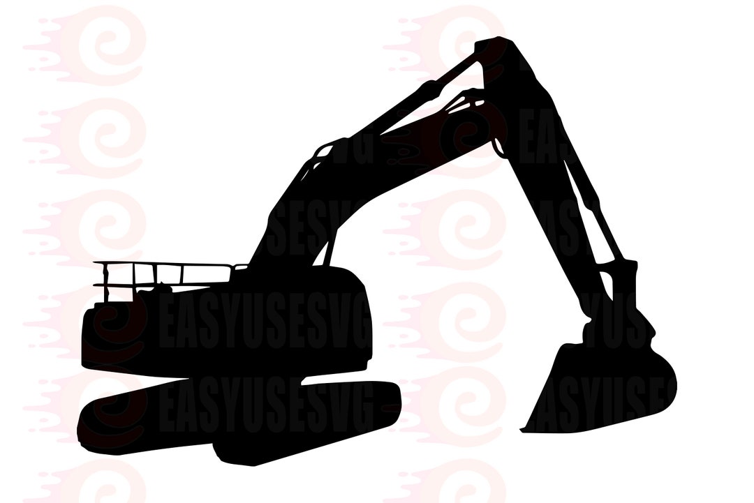 Bagger SVG / Bau SVG / Bagger Clipart / Bagger geschnitten Datei ...