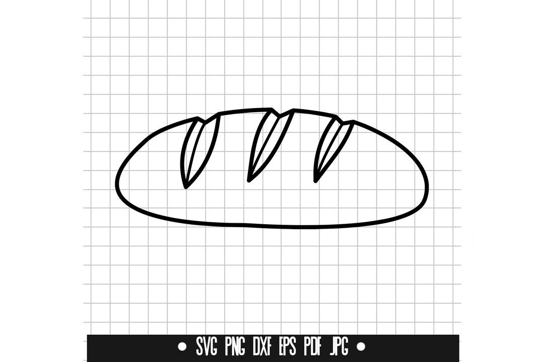 Bread SVG, #2, Bread Cut File, Bread DXF, Bread PNG, Bread Clipart ...