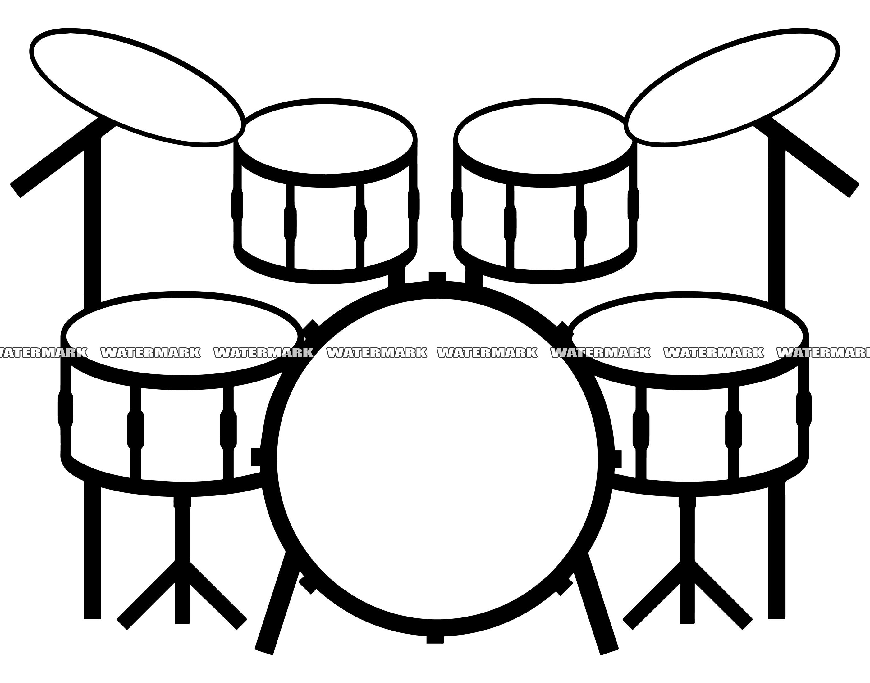 Drums SVG Drums Cut File Drums DXF Drums PNG Drums - Etsy Canada