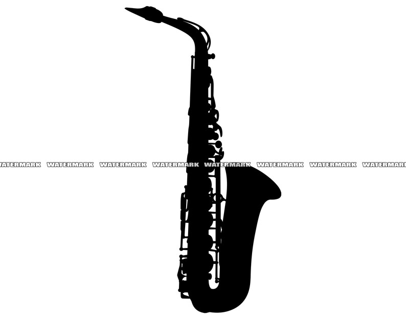 Saxophone SVG 1 Saxophone Cut File Saxophone DXF - Etsy