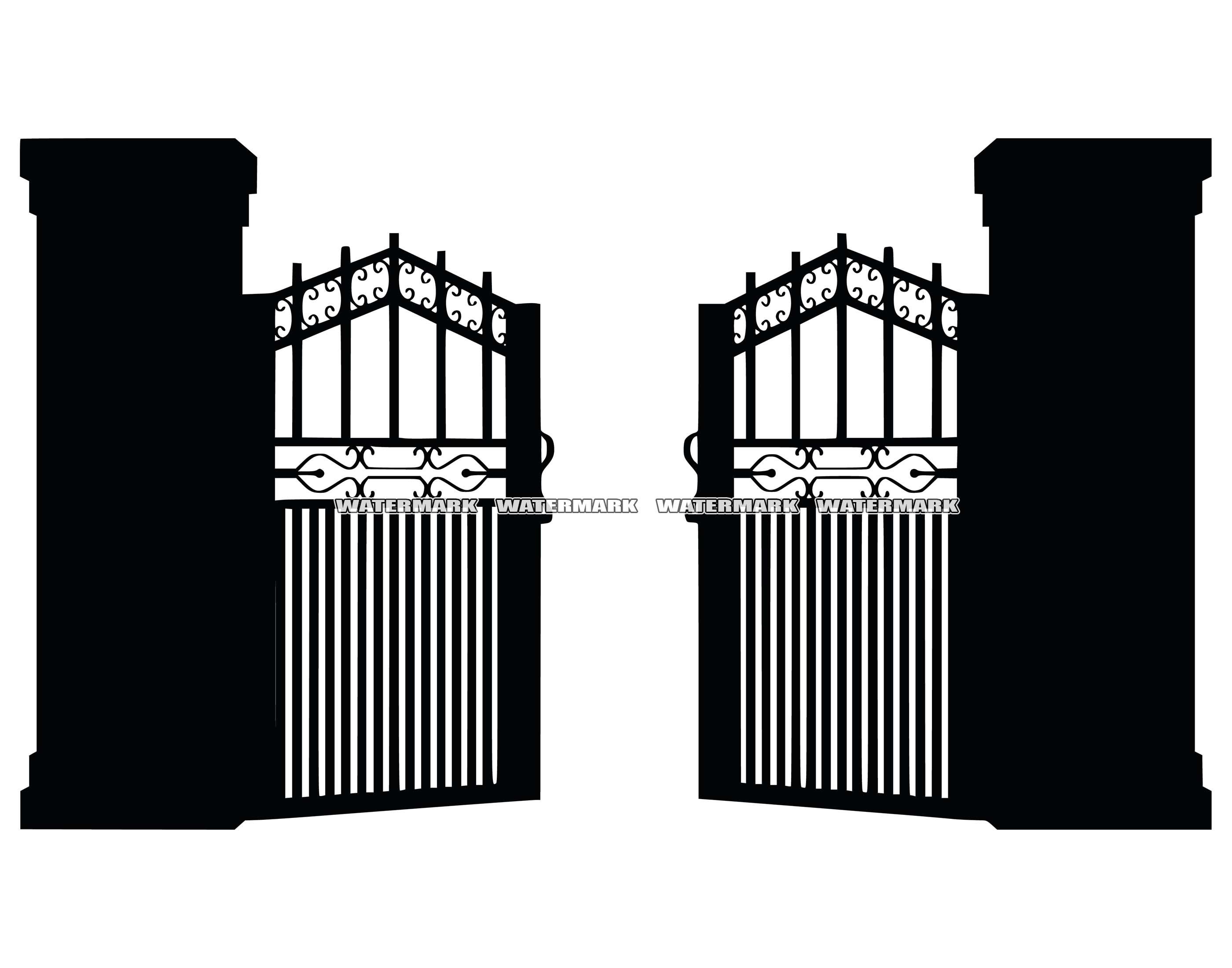 Iron Gate SVG 5 Iron Gate DXF Iron Gate PNG Iron Gate - Etsy