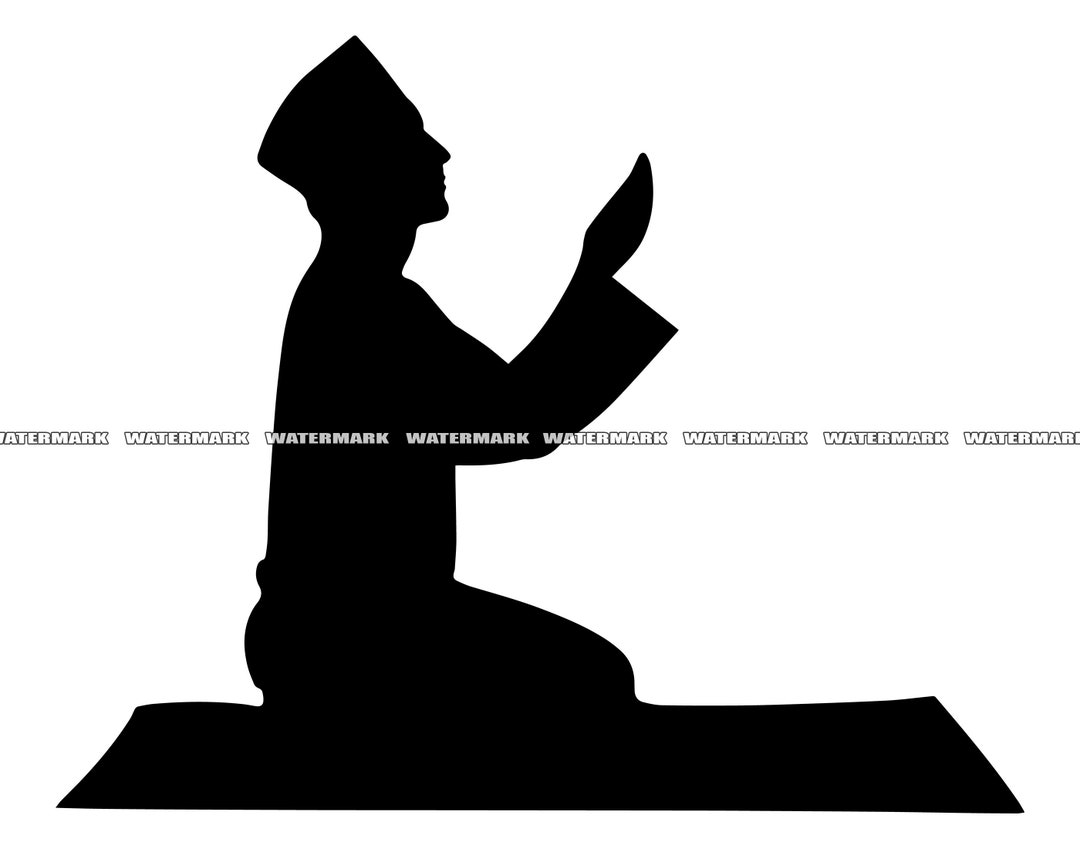 Islamic Pray Man SVG, Islamic Pray Man Cut File, Islamic Pray Man DXF ...