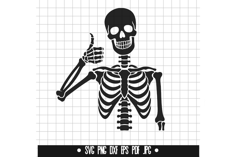 Thumbs up Skeleton SVG, Thumbs up Skeleton DXF, Thumbs up Skeleton PNG ...