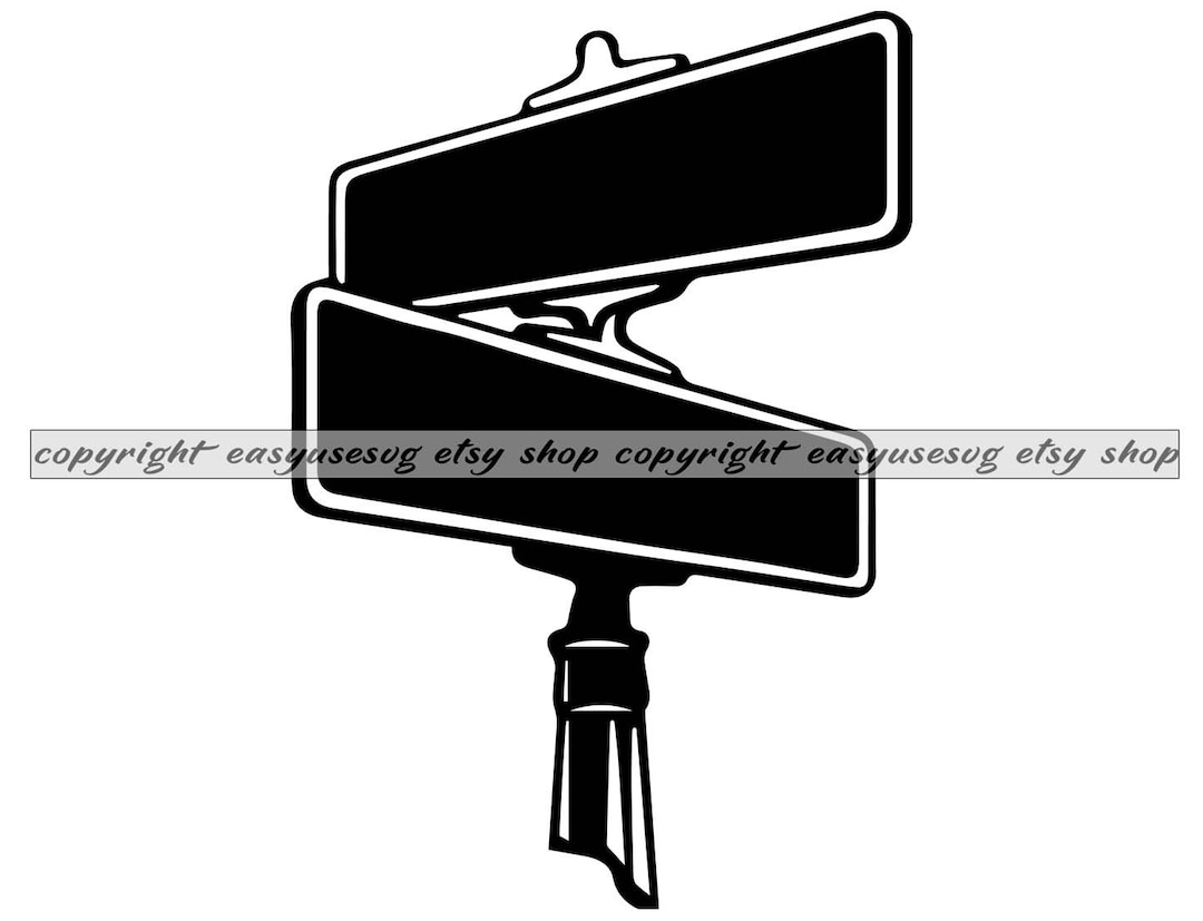 Blank Street Sign Logo