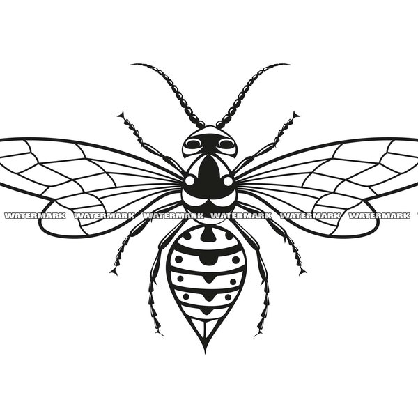 Wasp Svg - Etsy