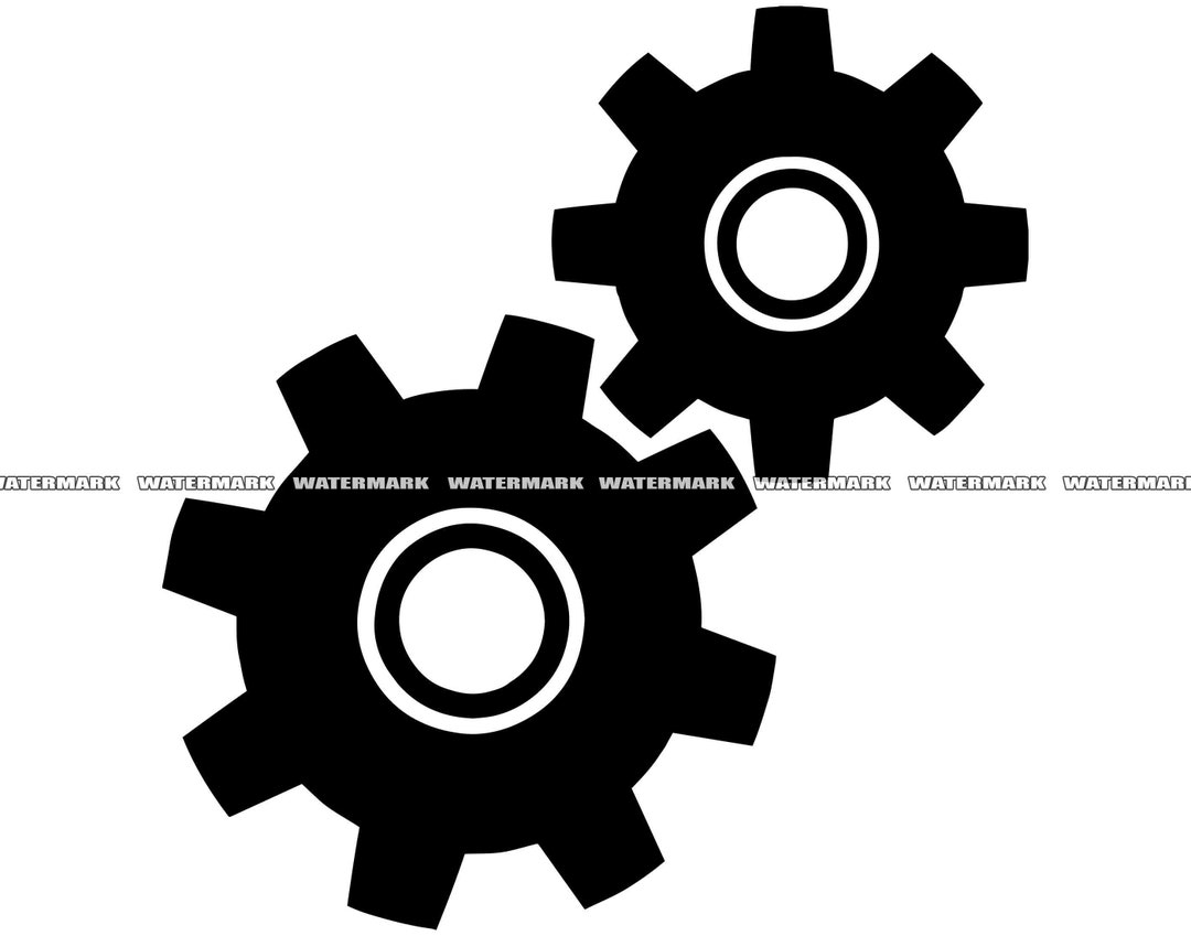 Gears SVG, Gears Cut File, Gears DXF, Gears PNG, Gears Clipart, Gears ...