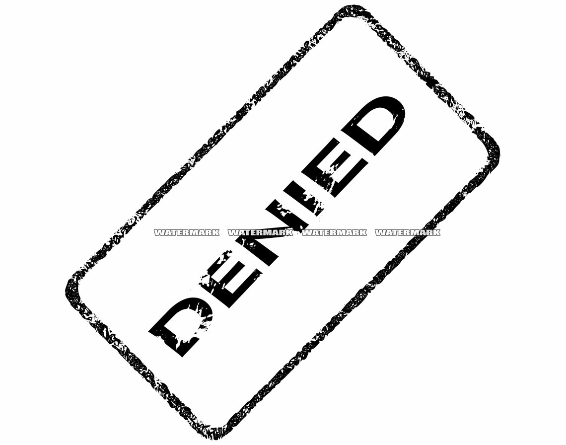 Denied Svg Denied Stamp SVG Denied Stamp Cut File Denied | Etsy