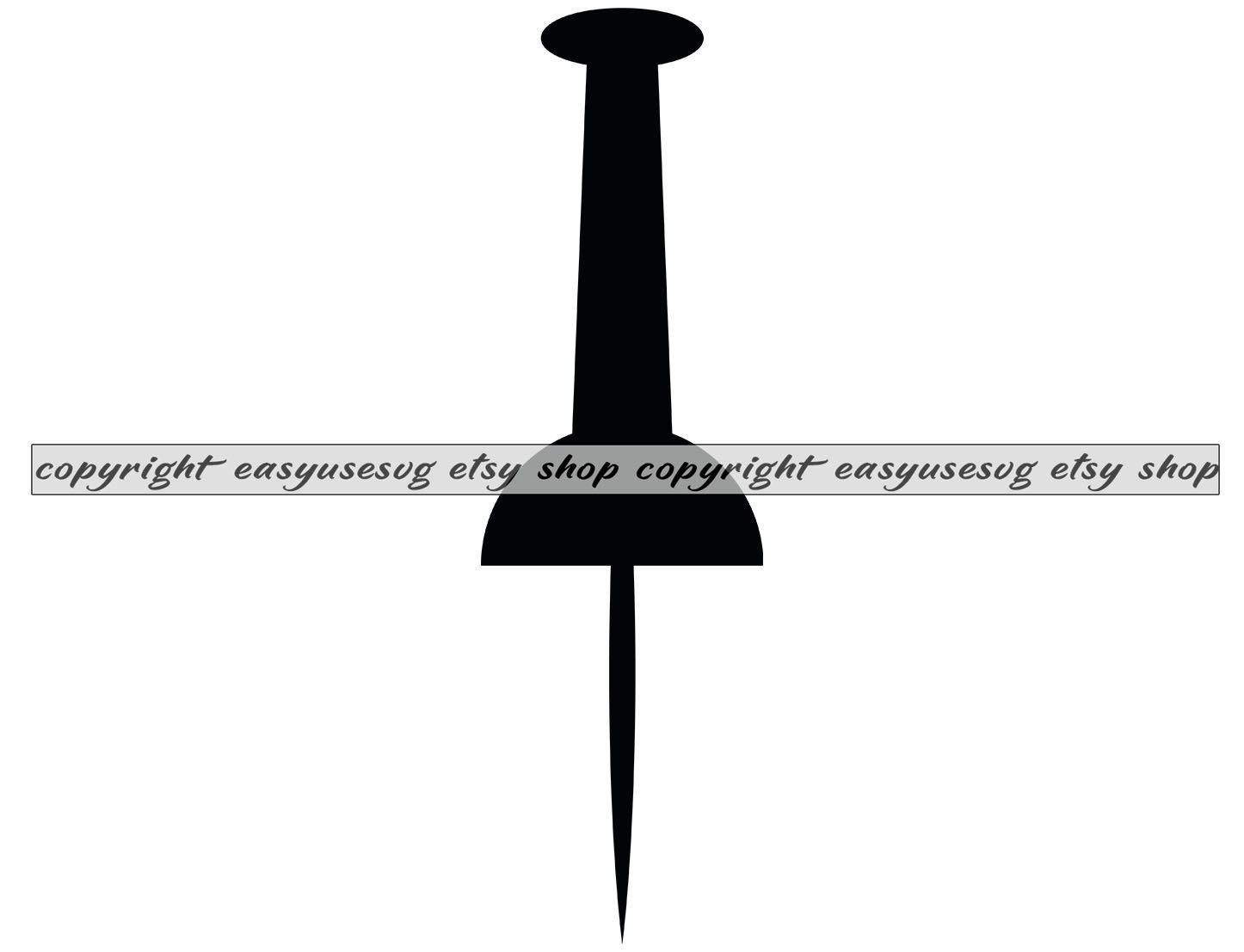 Black Push Pin Png