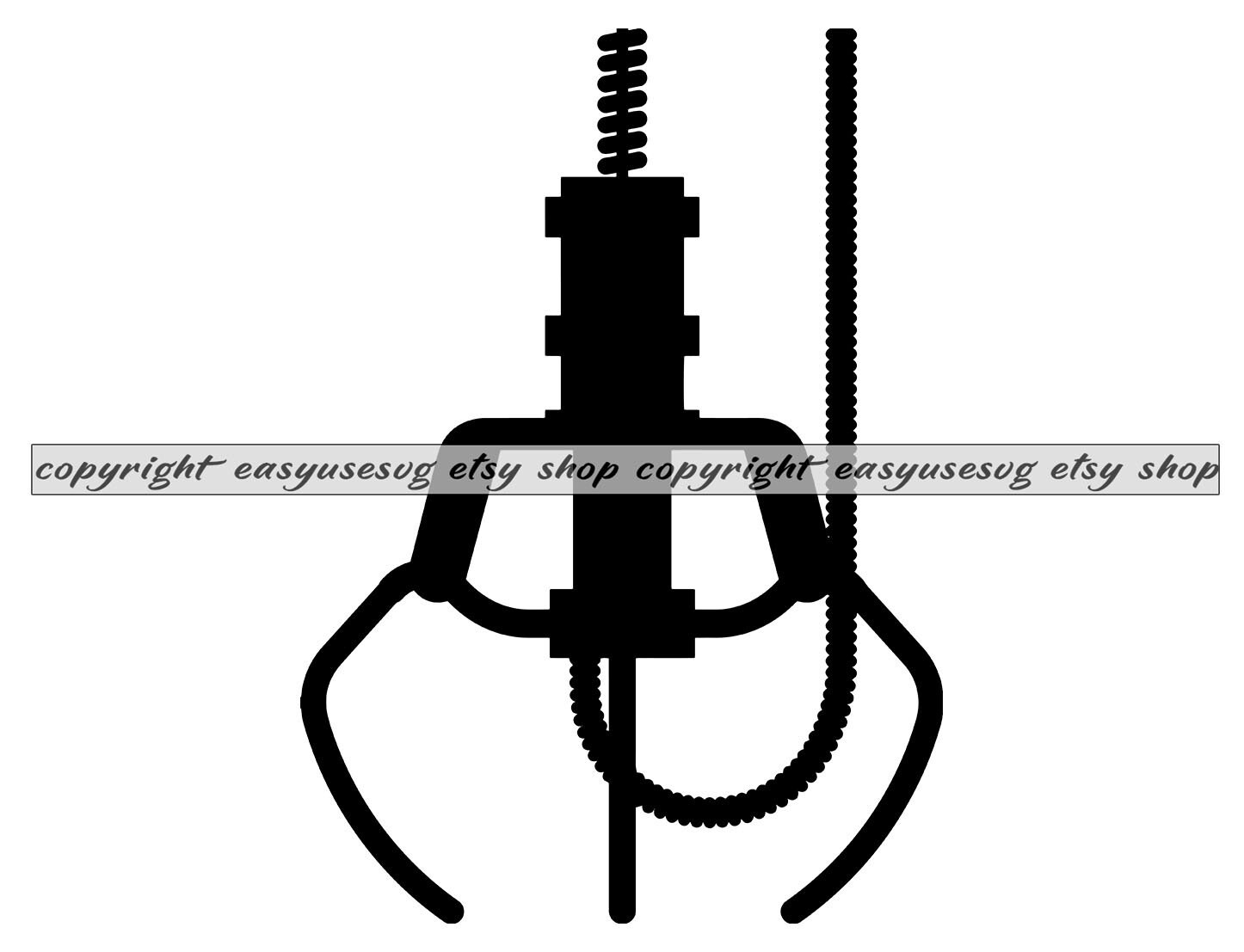 Robotic Claw SVG, Robotic Claw DXF, Robotic Claw PNG, Robotic Claw ...