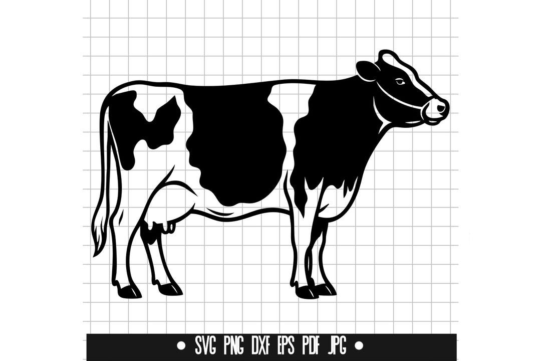 Cow SVG, Cow DXF, Cow PNG, Cow Cut File, Clipart, Digital File, Svg ...
