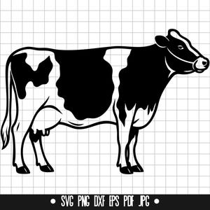 Cow SVG, Cow DXF, Cow PNG, Cow Cut File, Clipart, Digital File, Svg ...