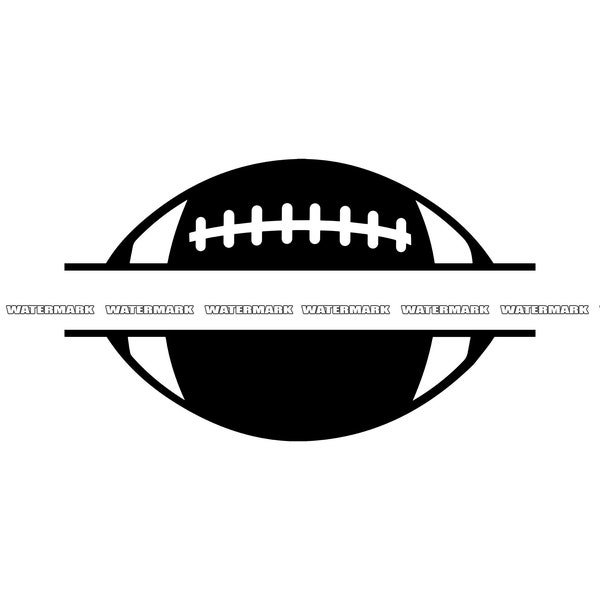 Monogram Football - Etsy