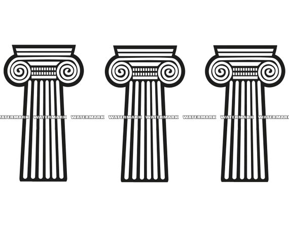 Ancient Greek Stone Block SVG 4 Cut File DXF PNG Clipart - Etsy
