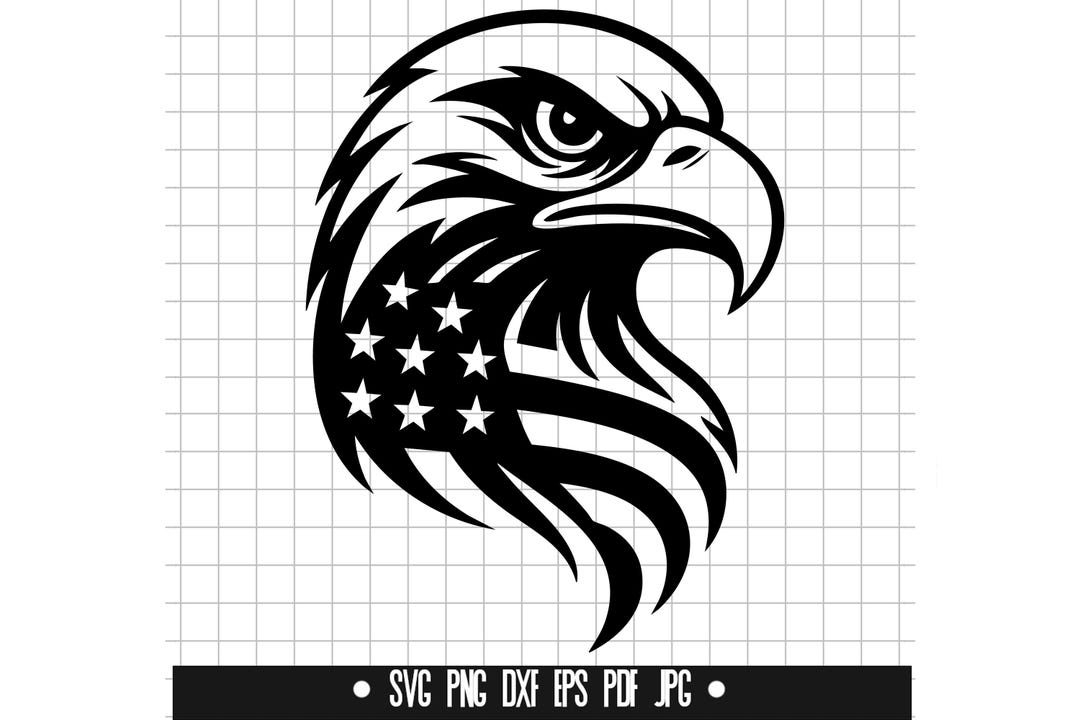Eagle Flag Svg, American Eagle Svg, Patriotic Svg, Eagle Head Svg, USA ...