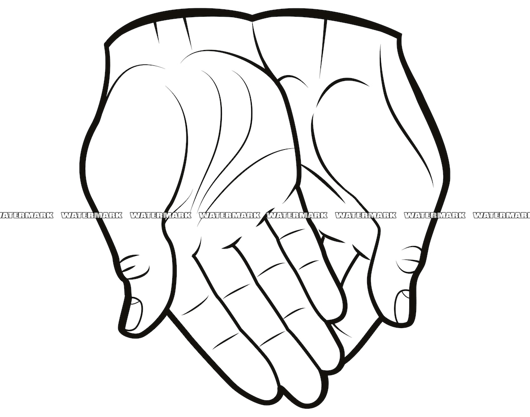 Empty Hands SVG, #1, Empty Hands Cut File, Empty Hands DXF, Empty Hands ...
