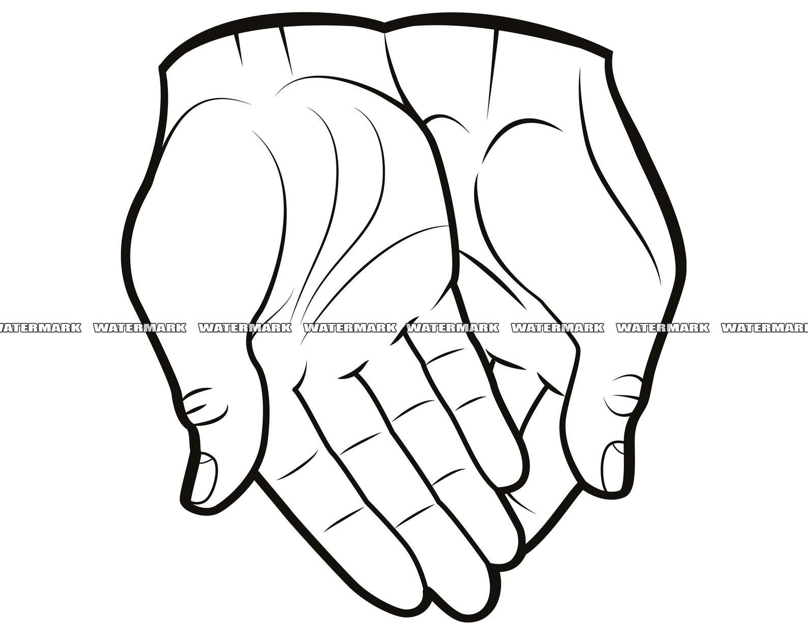 Empty Hands SVG, 1, Empty Hands Cut File, Empty Hands DXF, Empty Hands ...