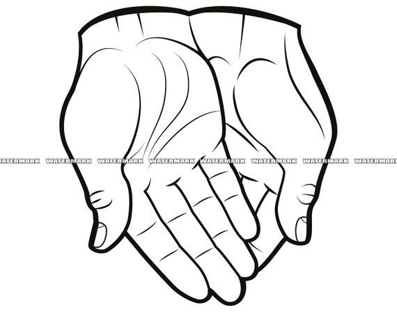 Empty Hands SVG 1 Empty Hands Cut File Empty Hands DXF - Etsy UK