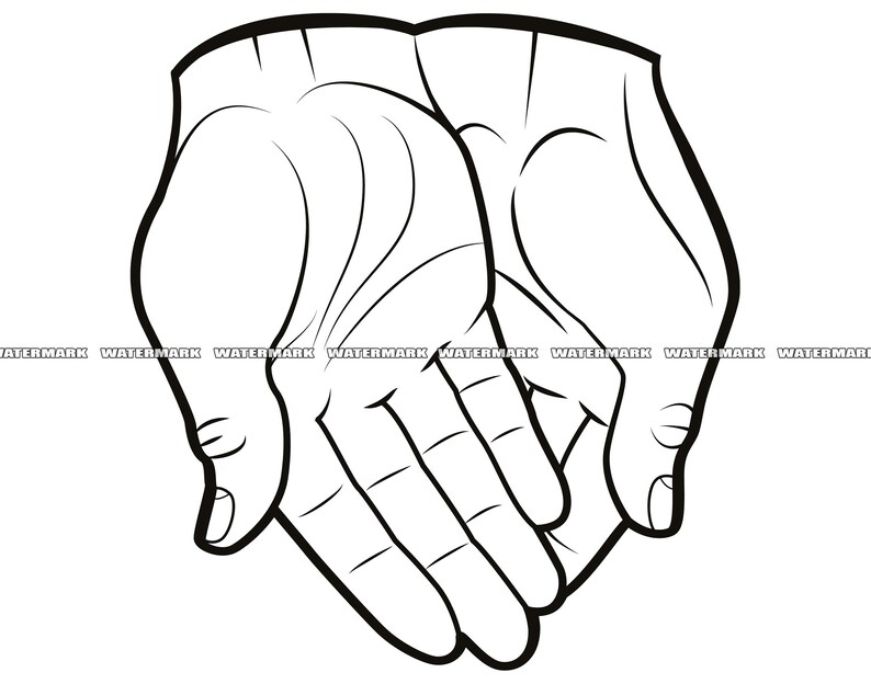 Empty Hands SVG, 1, Empty Hands Cut File, Empty Hands DXF, Empty Hands ...