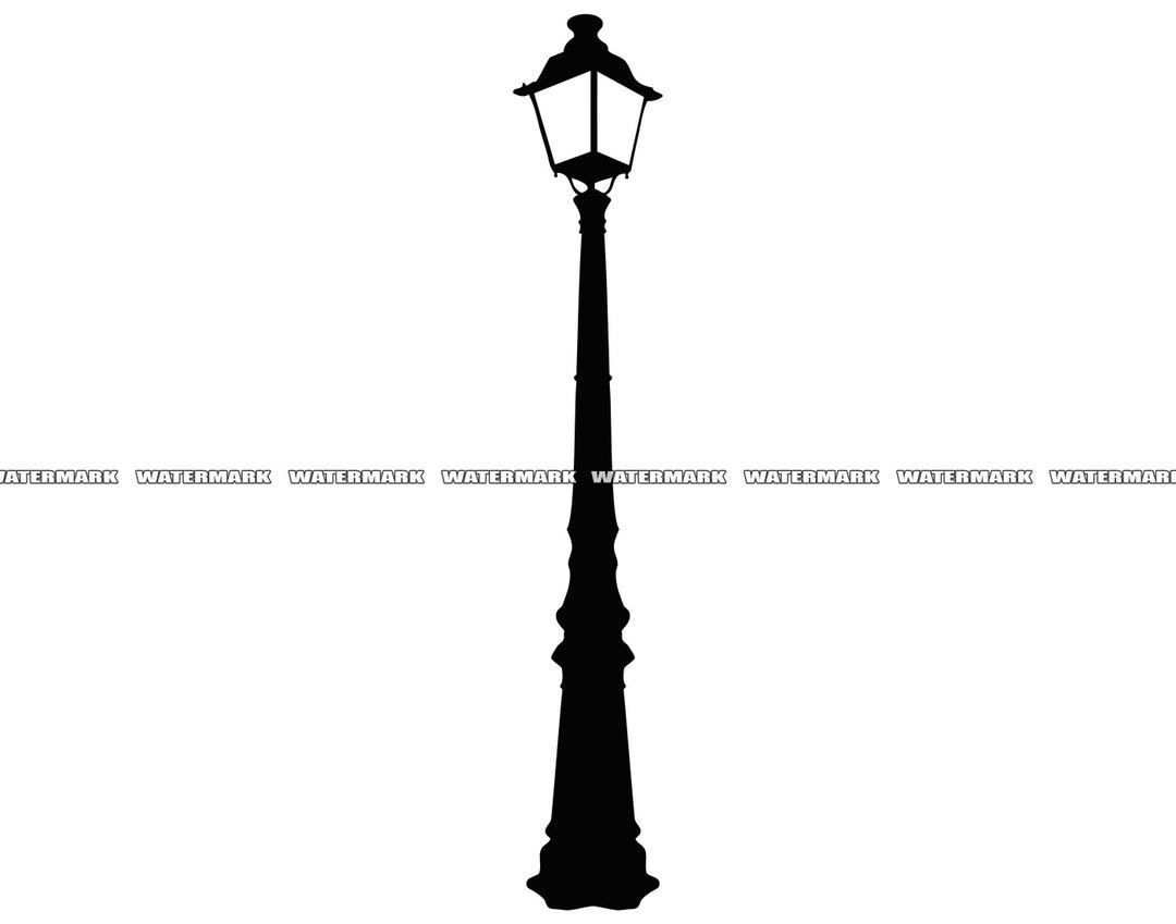 Street Lamp SVG, #1, Street Lamp Cut File, Street Lamp DXF, Street Lamp ...