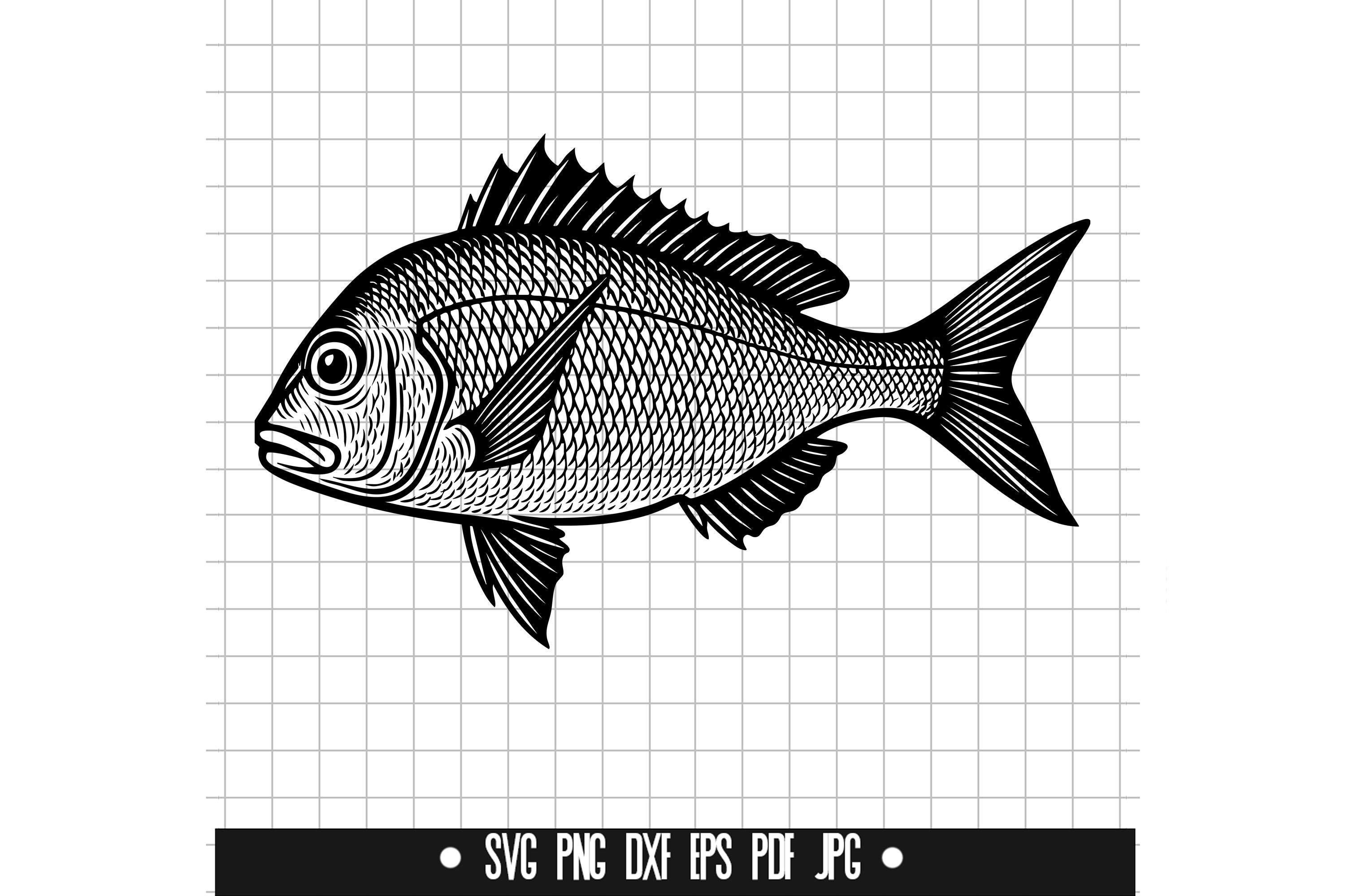 Fish SVG, Fish DXF, Fish PNG, Fish Cut File, Clipart, Digital File, Svg ...
