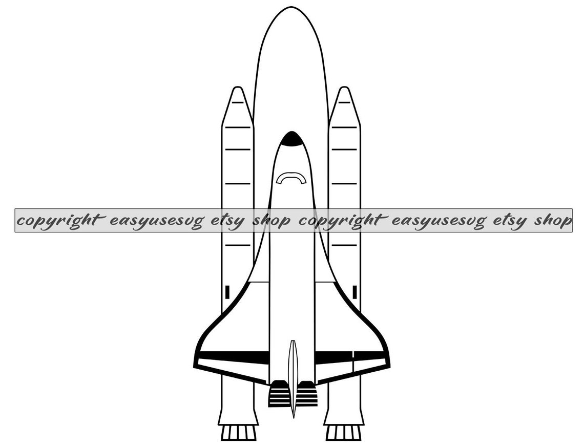 Space Shuttle SVG, Space Shuttle DXF, Space Shuttle PNG, Space Shuttle ...