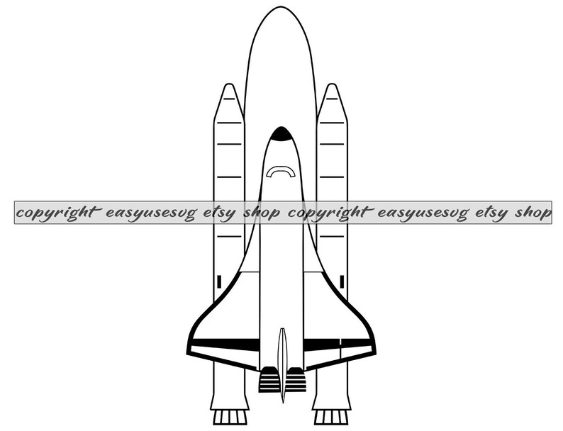 Space Shuttle SVG Space Shuttle DXF Space Shuttle PNG Space - Etsy