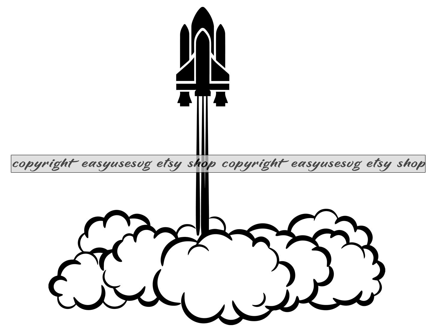 Space Shuttle SVG, Rocket Launch SVG, Spaceship SVG, Rocketship Svg ...