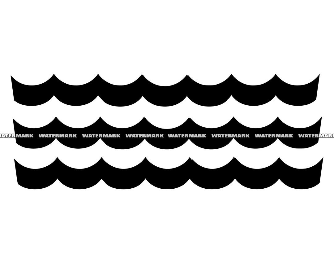 Ocean Waves SVG Ocean Waves Cut File Ocean Waves DXF Ocean - Etsy México