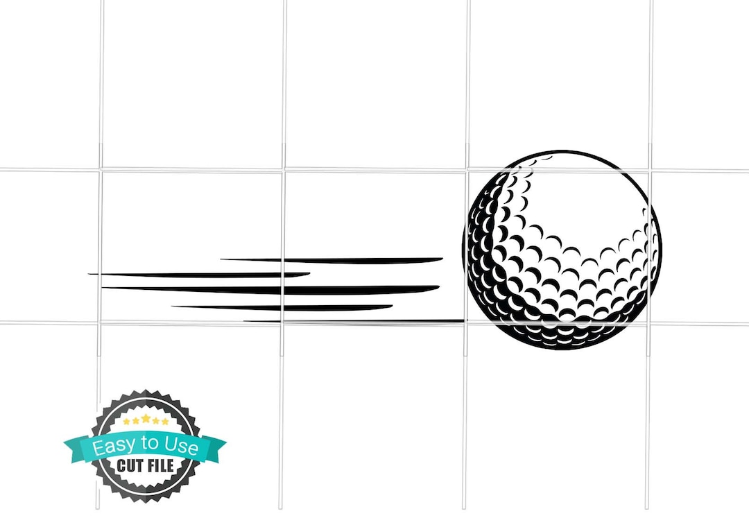 Golf Ball SVG Cut File and Clipart for Cricut and Silhouette - Etsy ...