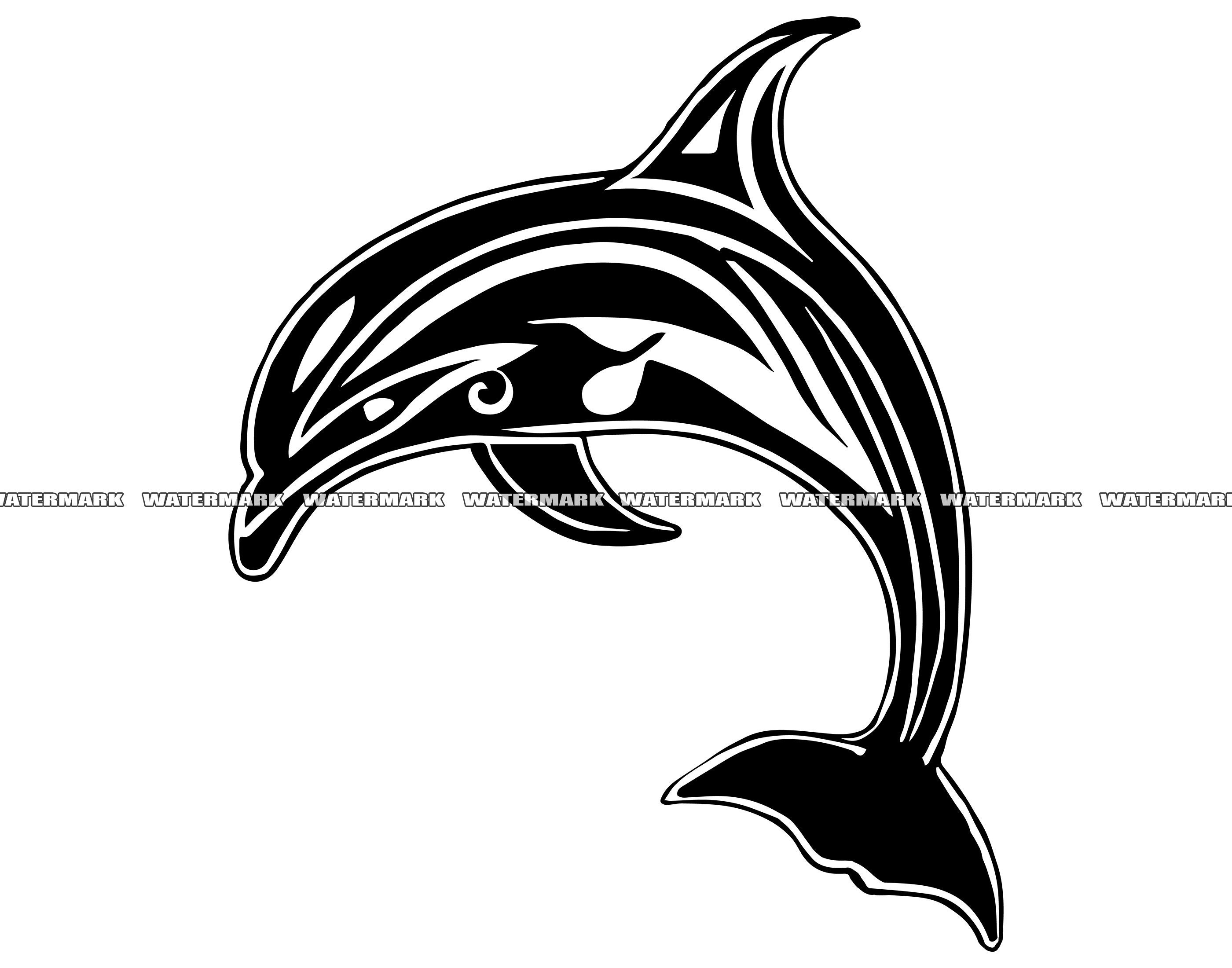 Dolphin SVG 5 Dolphin Cut File Dolphin DXF Dolphin PNG - Etsy