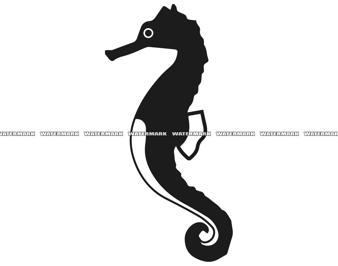 Seahorse SVG 1 Seahorse Cut File Seahorse DXF Seahorse - Etsy